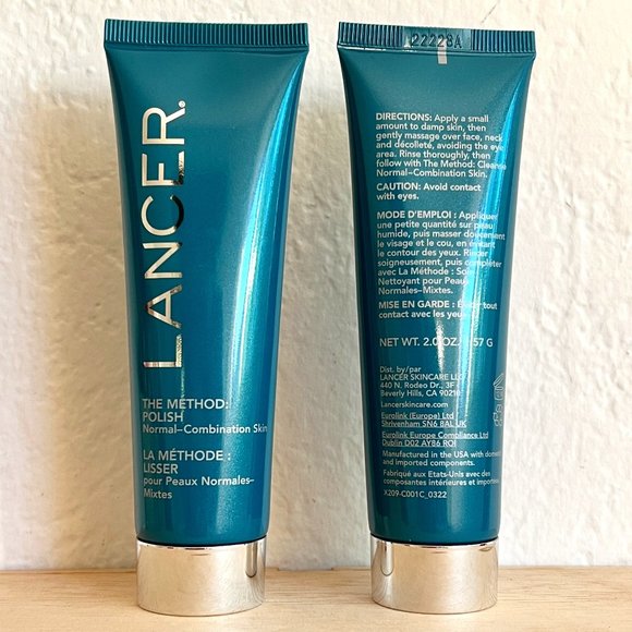 Lancer | Skincare | Lot Of 2 Lancer The Method Polish Face Exfoliator ...